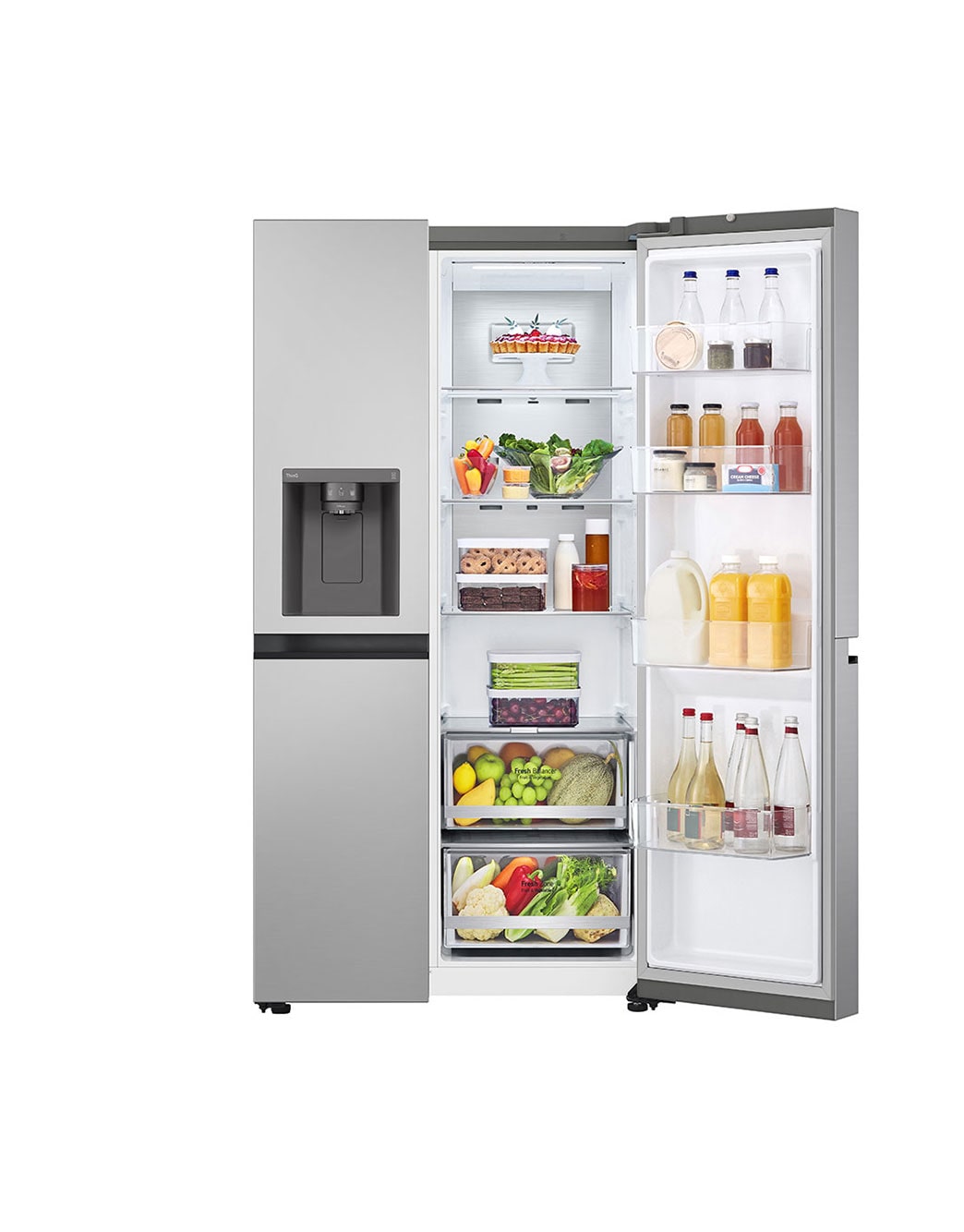 635L Side by Side Fridge - Plumbed - GS-L600PL | LG AU
