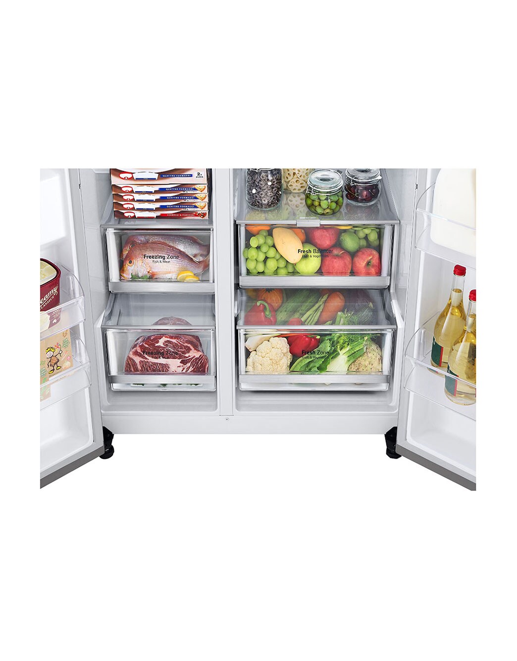 635L Side by Side Fridge - Plumbed - GS-L600PL | LG AU