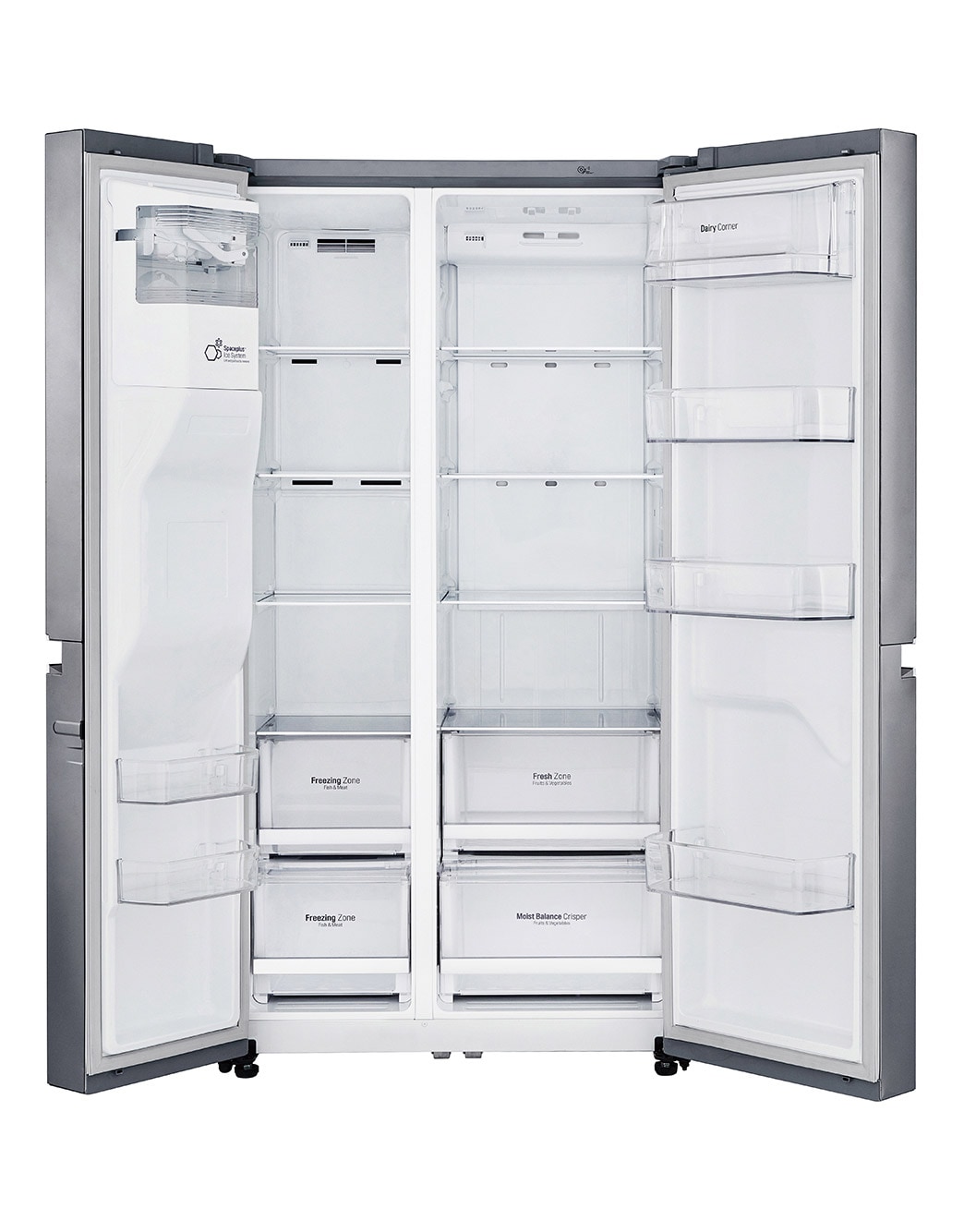 625L Side by Side Fridge with Plumbed Ice & Water Dispenser - GS-L668PL ...