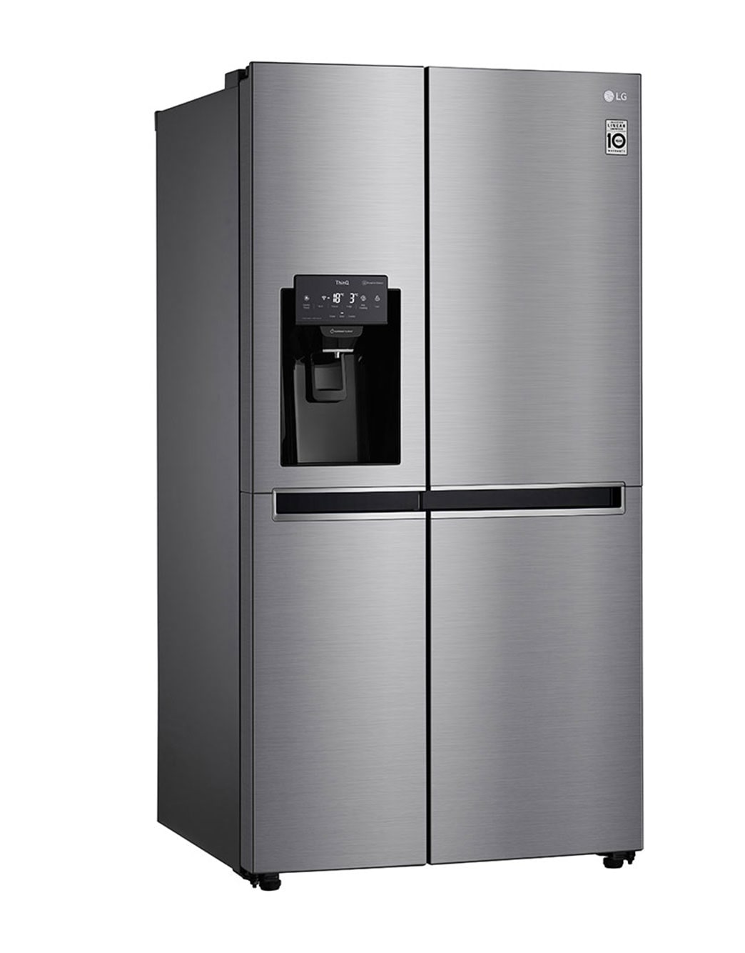 LG 625L Side by Side Fridge with Water & Ice Dispenser - GS-L668PNL ...