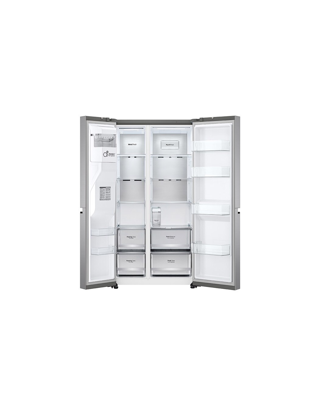 635L Side by Side Fridge - Non-Plumbed - GS-N600PL | LG AU