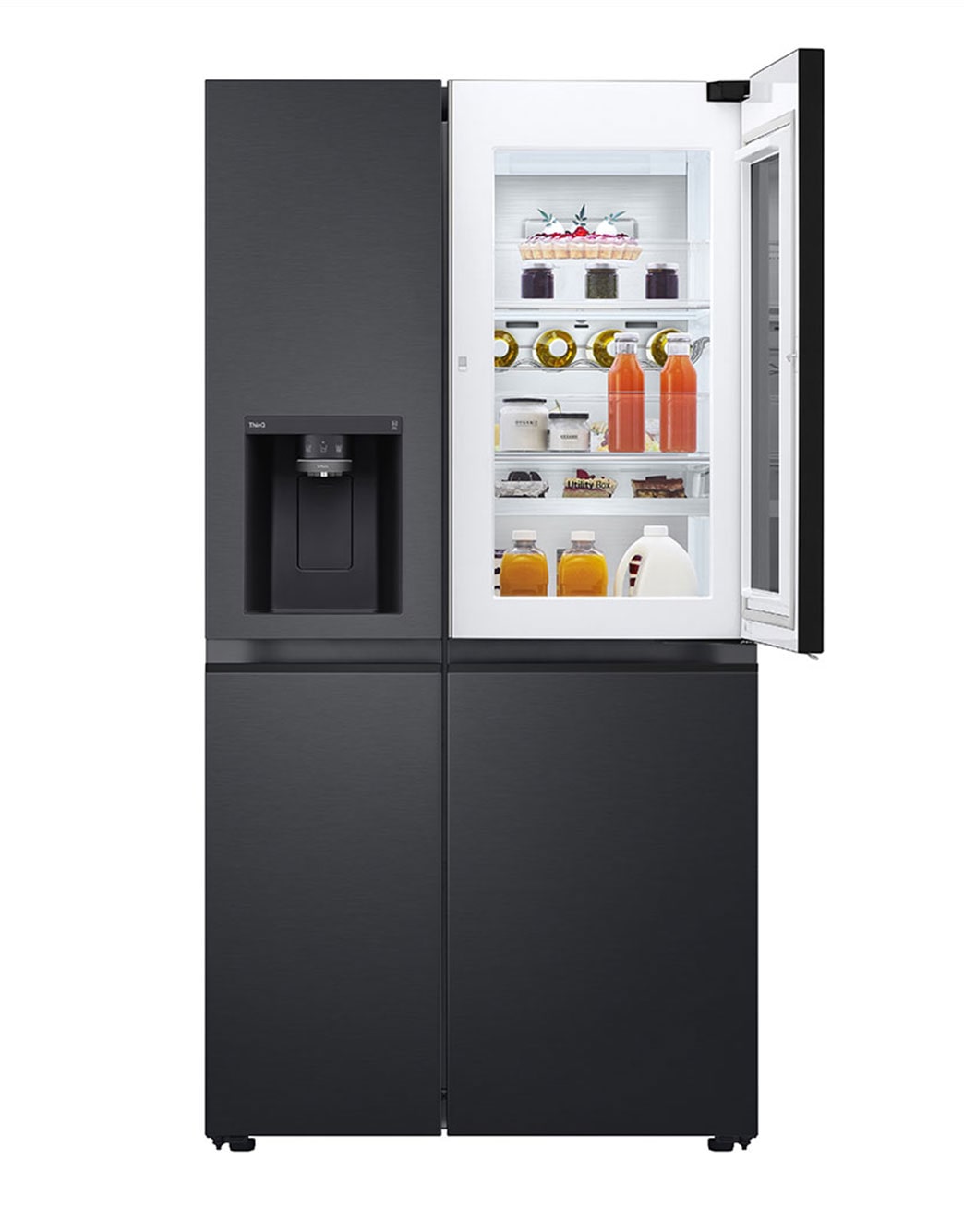 635L Side by Side Fridge with InstaView® GS-V600MBLC | LG AU