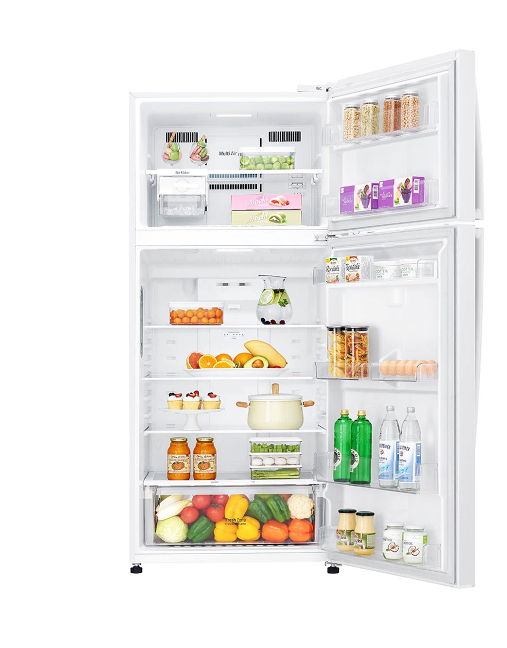 478L Top Mount Fridge in White Finish - GT-515WDC | LG AU
