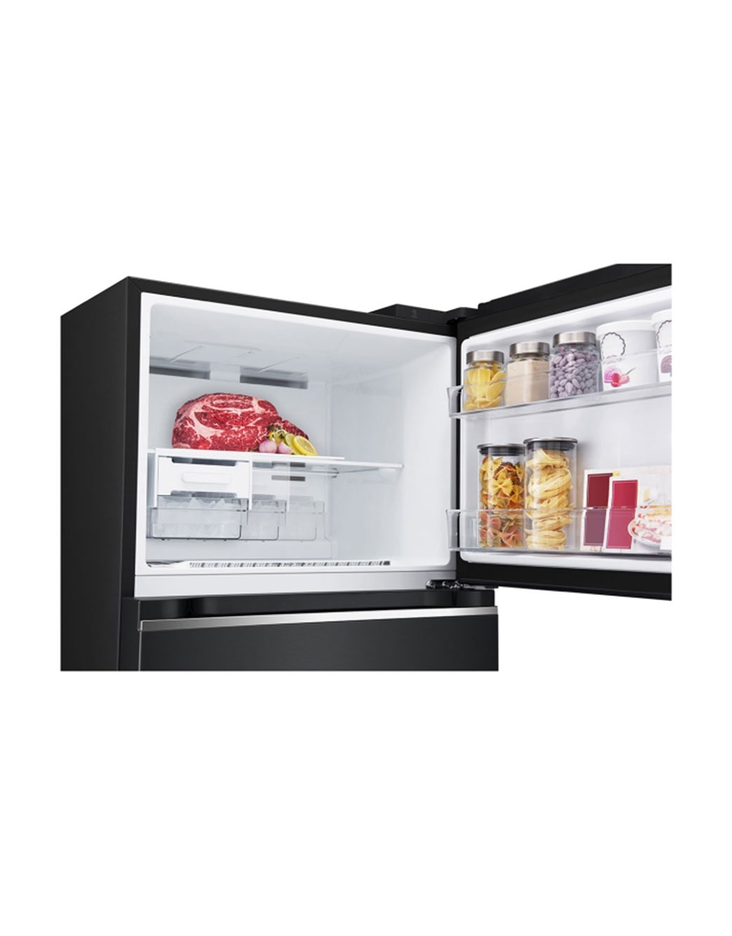 395L Top Mount Fridge - Matte Black - GT-6MB | LG Australia