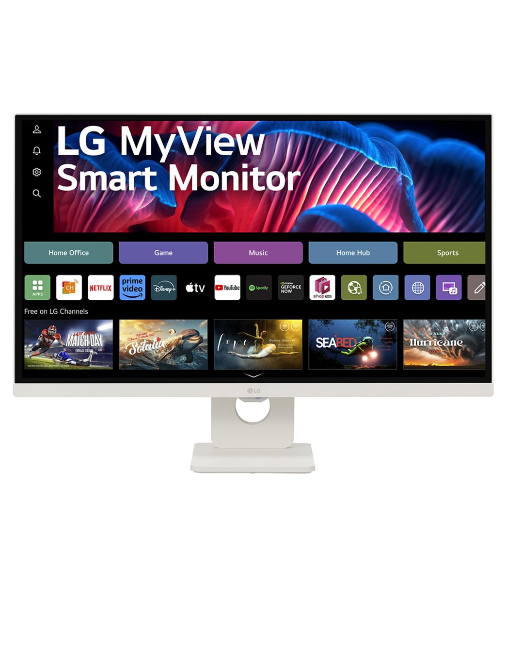 MyView 27 Inch 4K UHD IPS All-in-One Smart Monitor with webOS in White ...