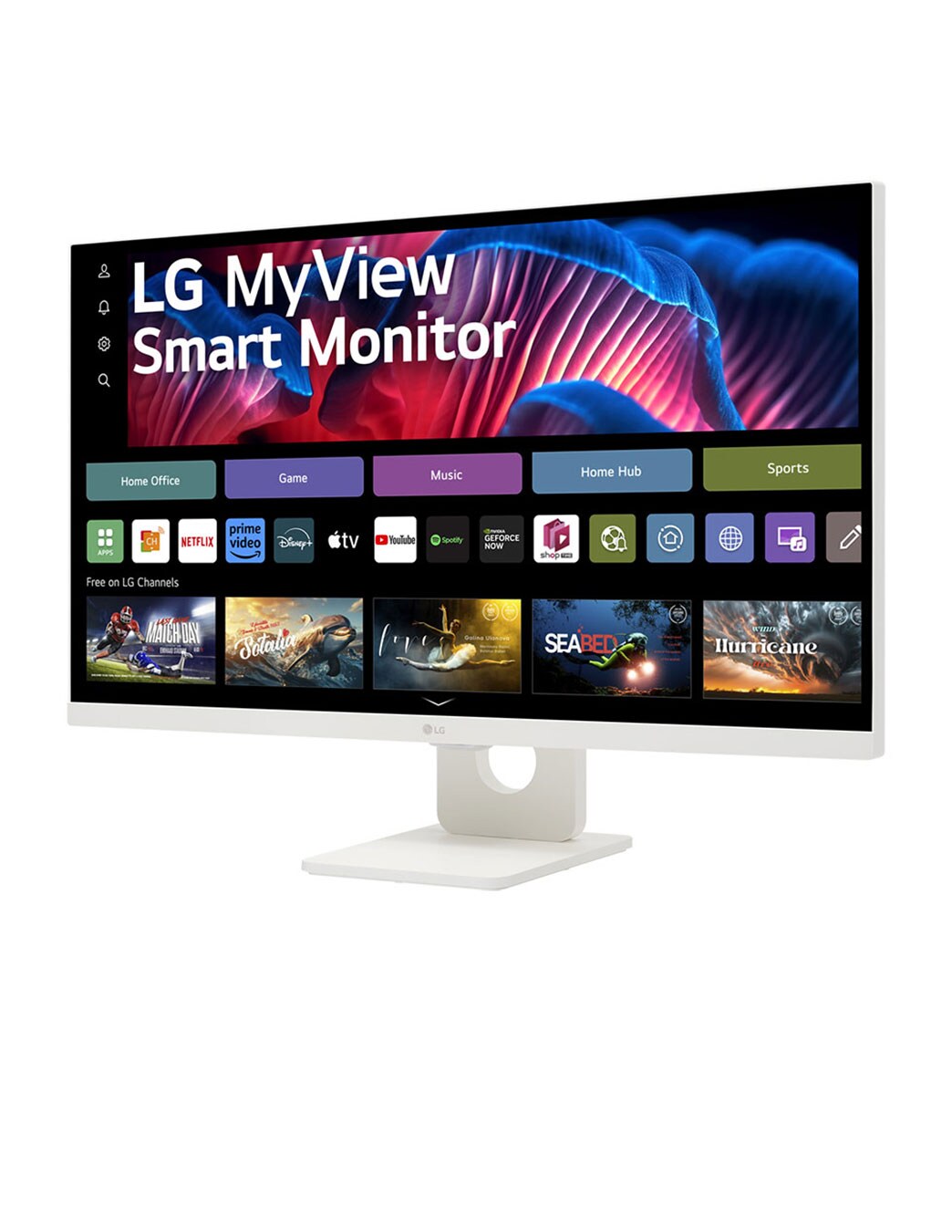 MyView 27 Inch 4K UHD IPS All-in-One Smart Monitor with webOS in White ...