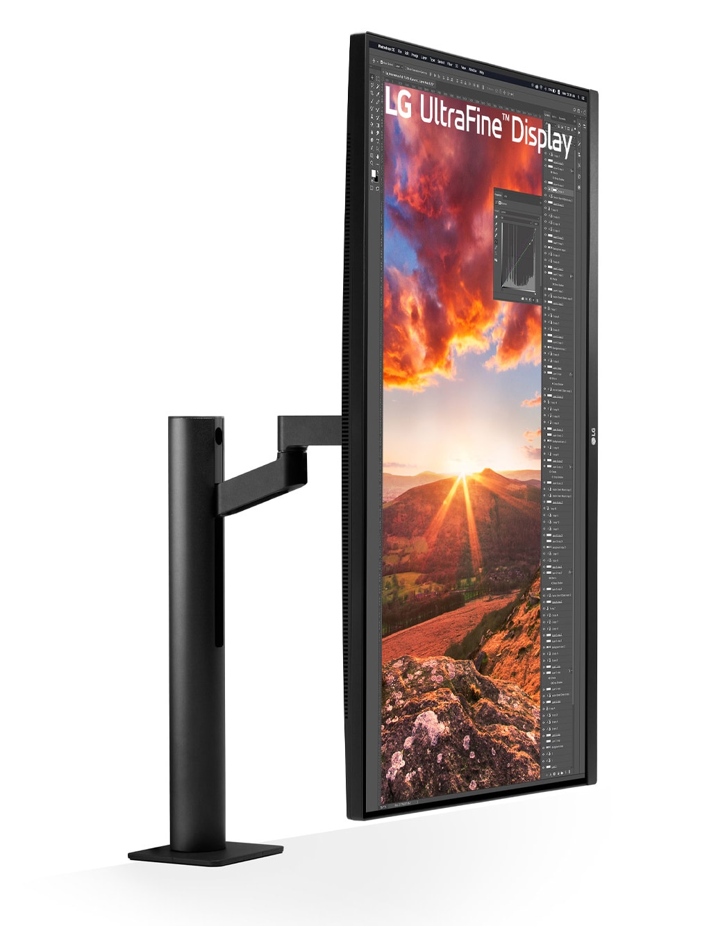 31.5" UltraFine™ UHD 4K Ergo IPS Monitor with USB Type-C™ - 32UN880K-B ...