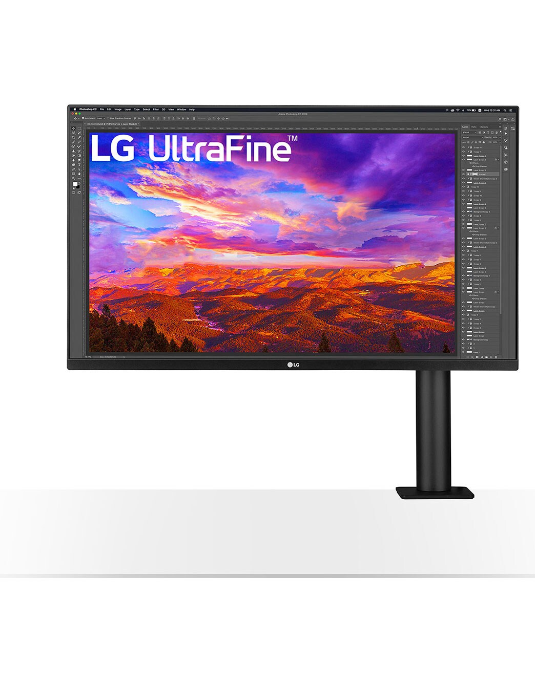 31.5" UltraFine™ UHD 4K Ergo IPS Monitor with USB Type-C™ - 32UN88A-W ...