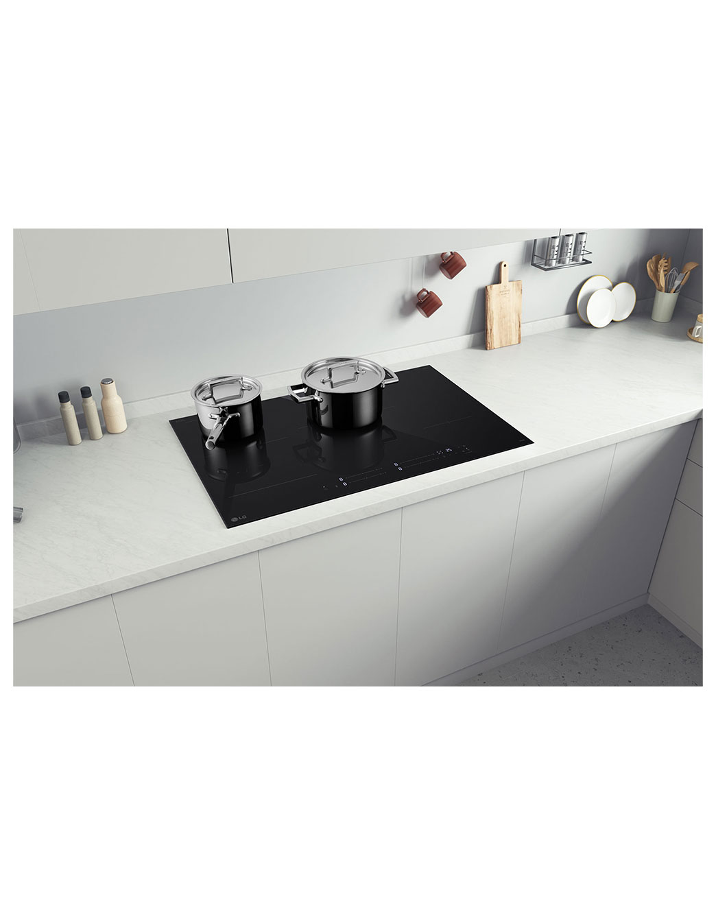 80cm Induction Cooktop, 4 Cooking Zones - BCI807T4BG | LG AU