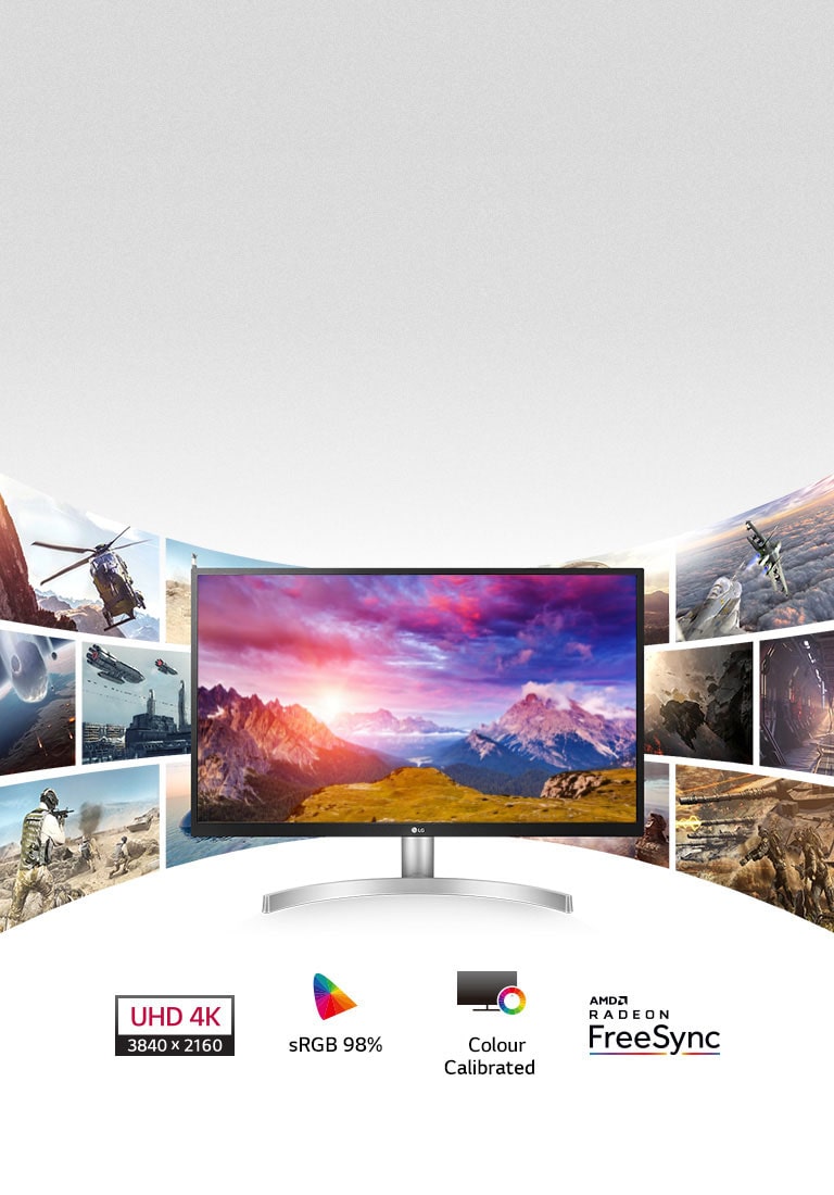27” UHD 4K IPS Monitor with HDR10 - 27UL500-W | LG AU