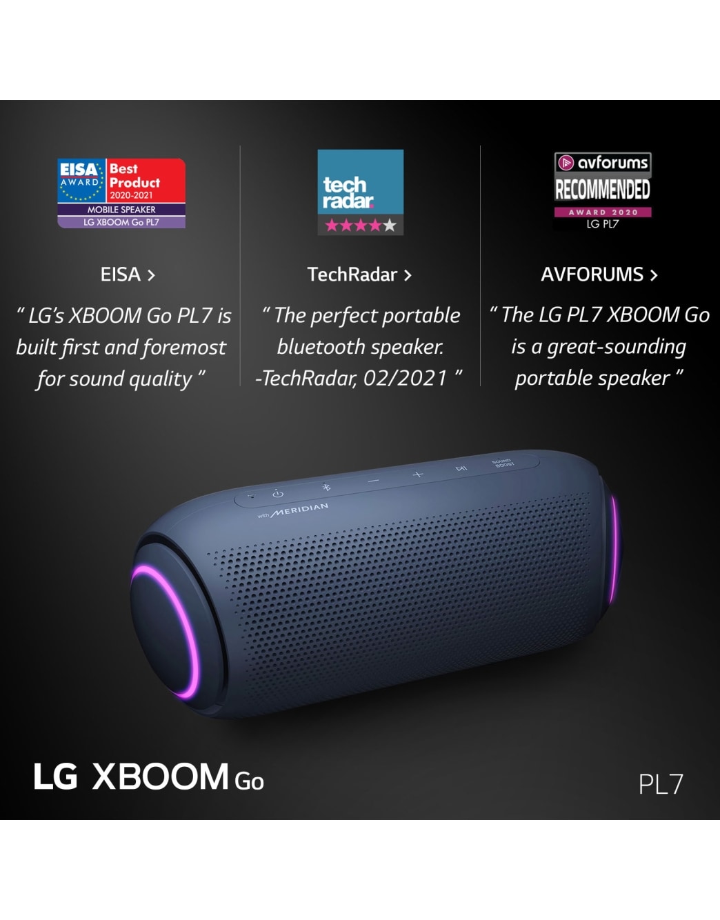 LG XBOOMGo PL7 Portable Bluetooth Speaker - PL7 | LG AU