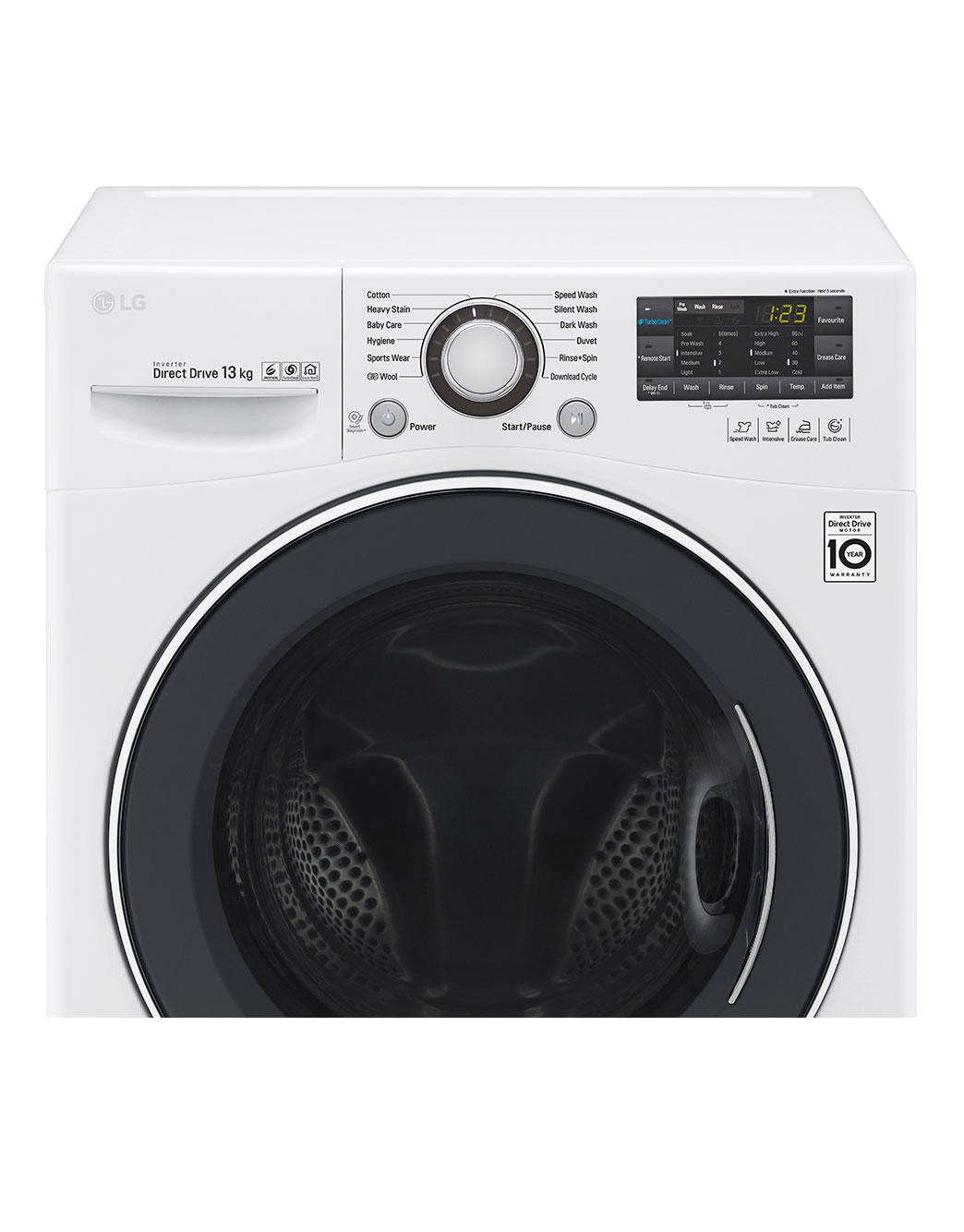 13kg Front Load Washing Machine with Turbo Clean® - WD1013NDW | LG AU