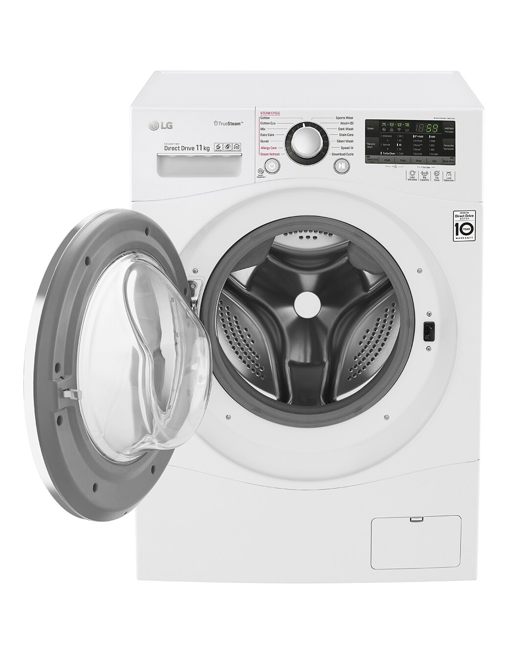 11kg Front Loader Washing Machine with True Steam® - WD1411SBW | LG AU