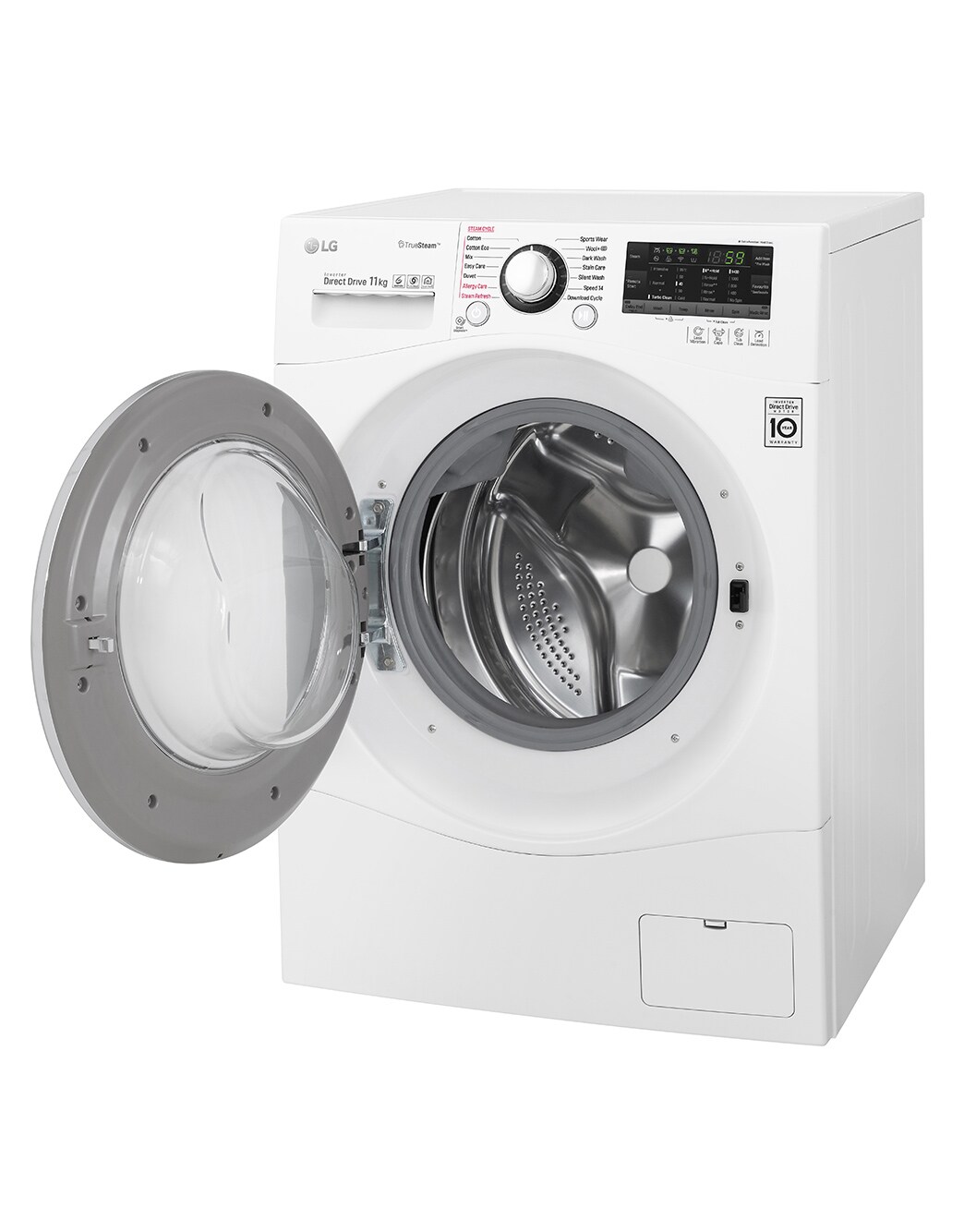 11kg Front Loader Washing Machine with True Steam® - WD1411SBW | LG AU