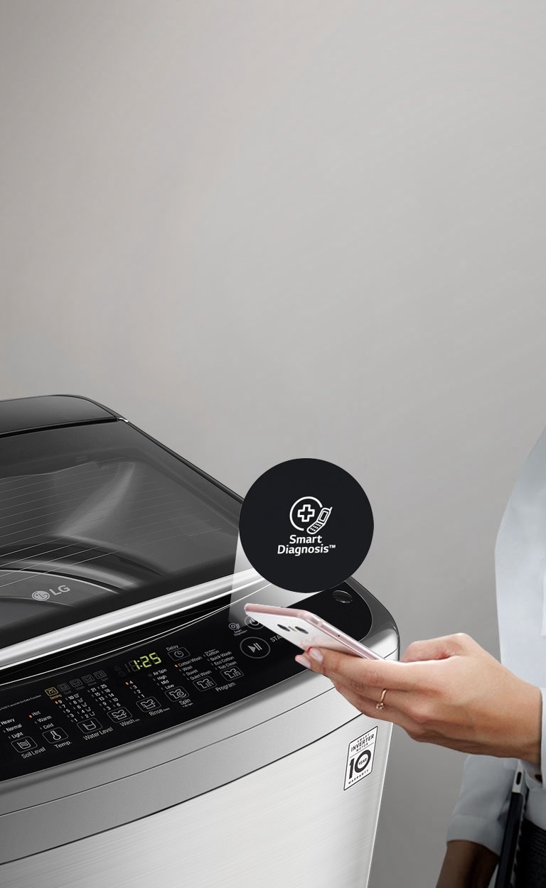 9kg Top Load Washing Machine with Smart Inverter Control - Stainless ...