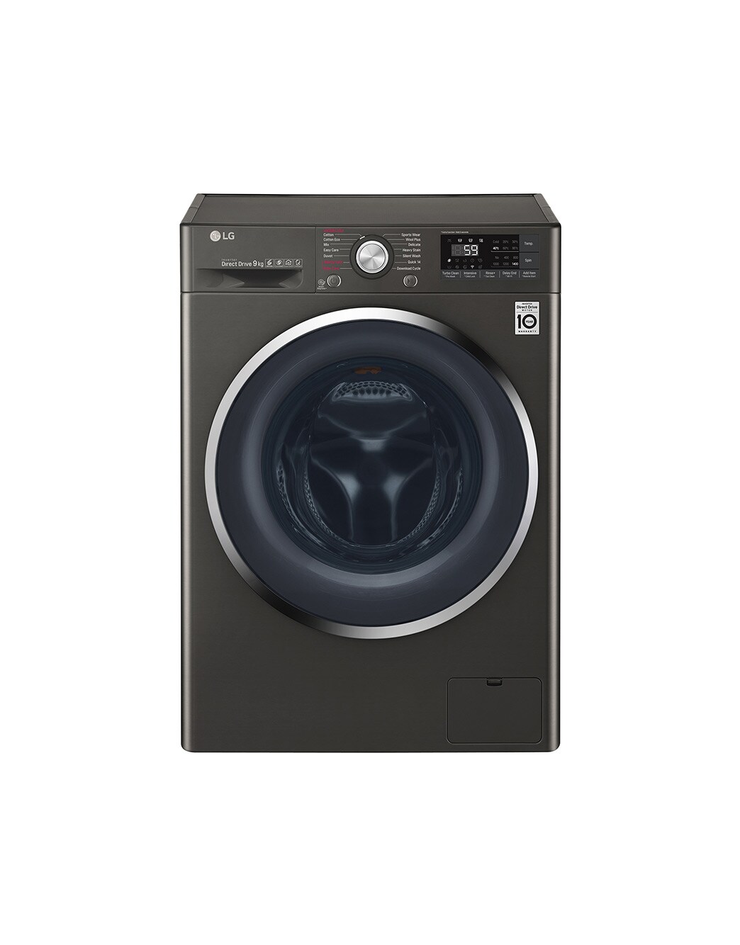 9kg Front Load Washing Machine with Vapour - WTW1409VCB | LG Australia