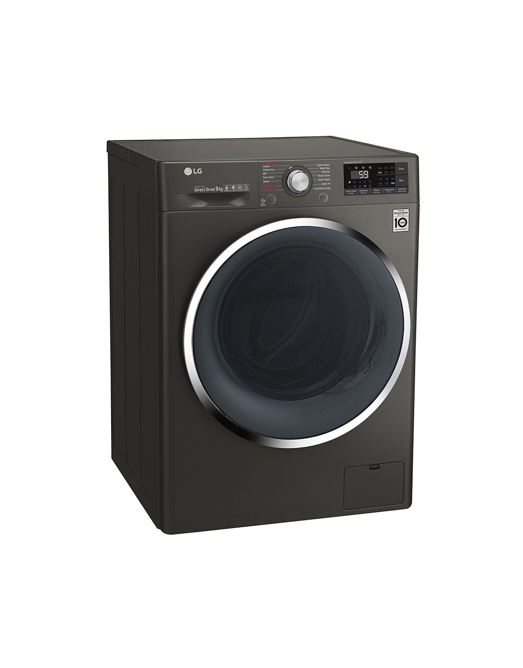 9kg Front Load Washing Machine with Vapour - WTW1409VCB | LG Australia