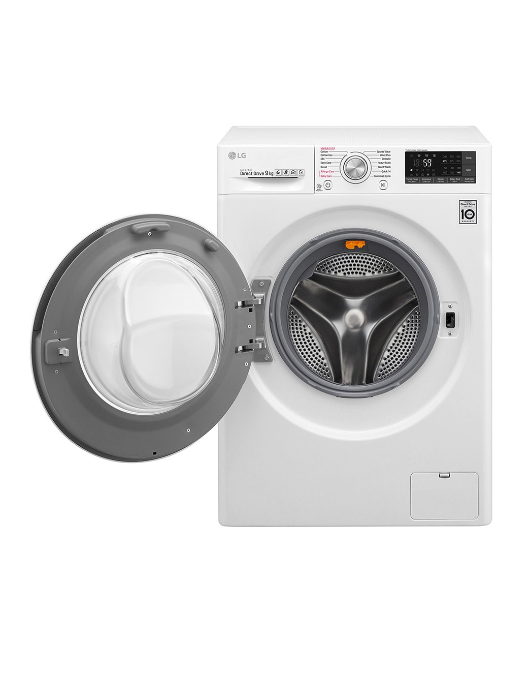 9kg Front Load Washing Machine with Vapour - WTW1409VCW | LG Australia