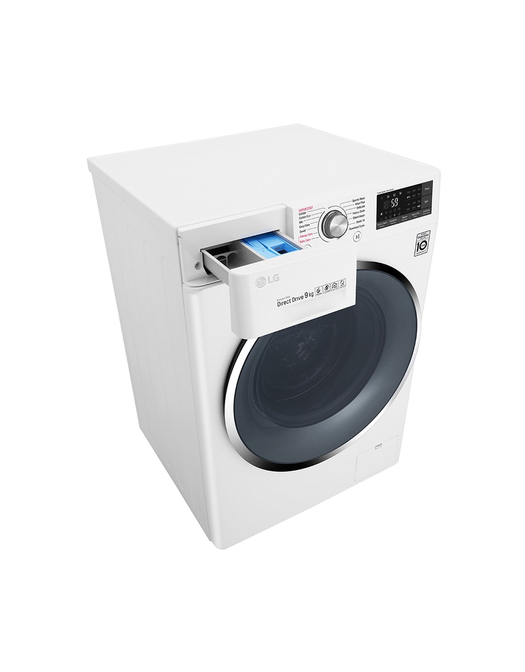 9kg Front Load Washing Machine with Vapour - WTW1409VCW | LG Australia