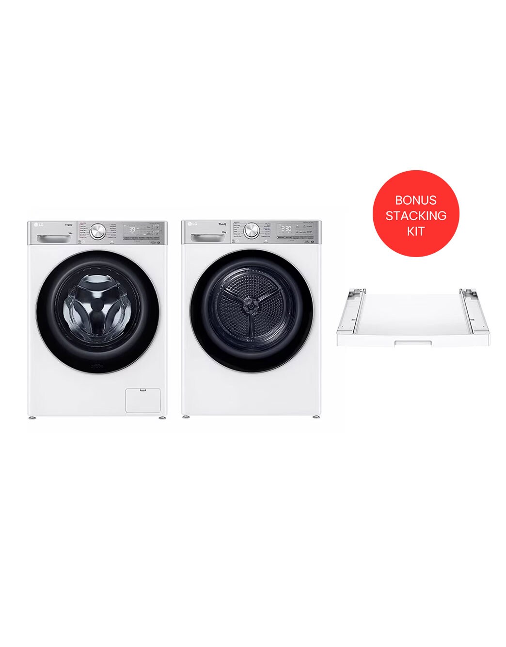 LG Series 10 Washing Machine + Dryer Stacking Kit | LG AU