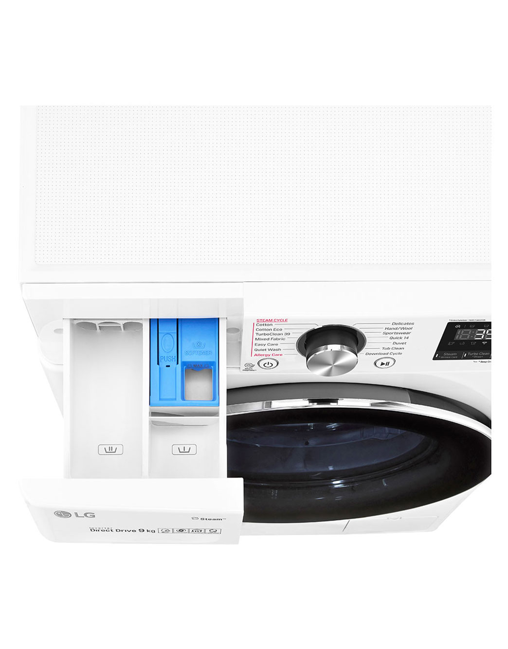 9kg Front Load Washing Machine with Steam+ - WV9-1409W | LG Australia