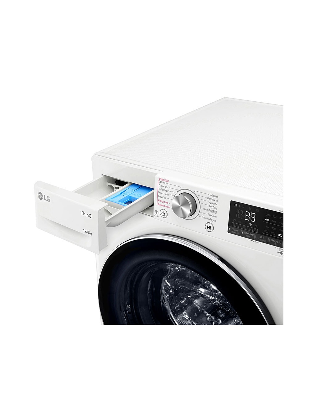 12/8kg Series 9 Washer Dryer Combo - WVC9-1412W | LG AU