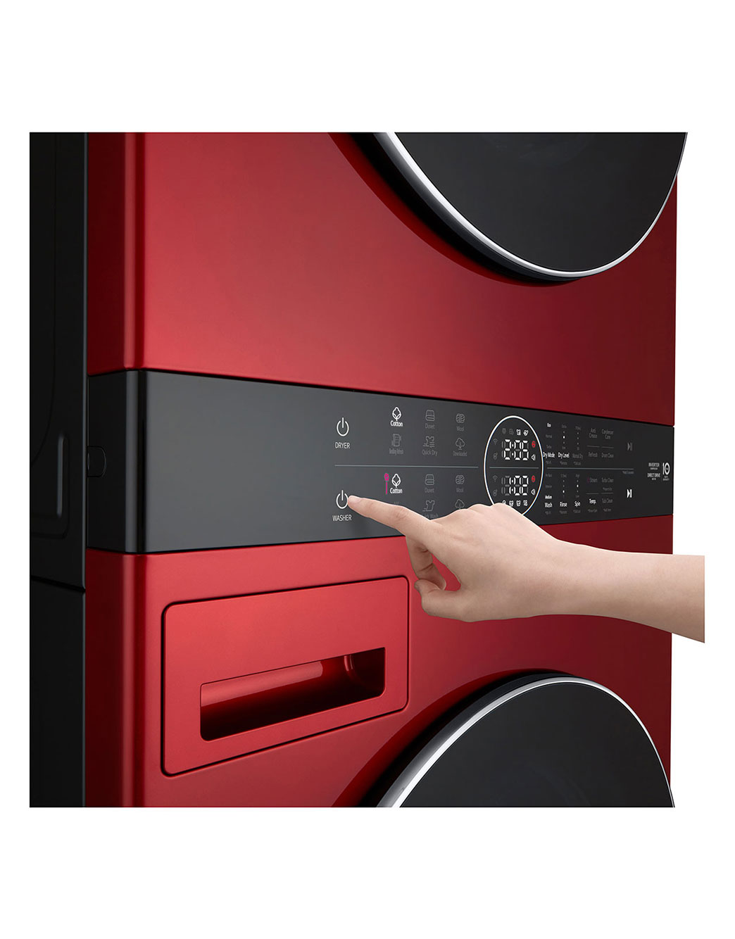 17kg WashTower™ Stacked Washer Dryer - WWT-1710CR | LG AU