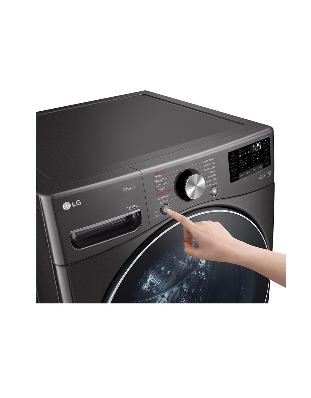 16kg/9kg XL Capacity Washer Dryer Combo - WXLC-1116B | LG AU