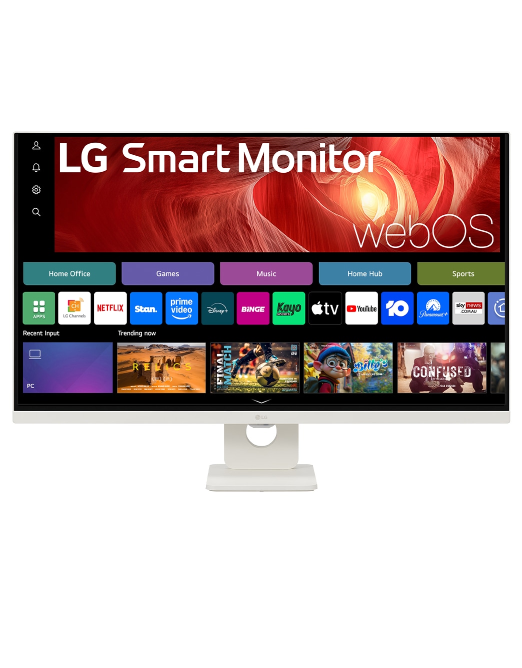 LG 31.5” 4K UHD Smart Monitor with webOS - 32U721SA-W.AAU | LG Australia