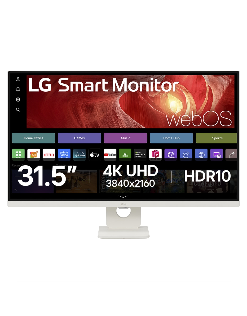 LG 31.5” 4K UHD Smart Monitor with webOS - 32U721SA-W.AAU | LG Australia