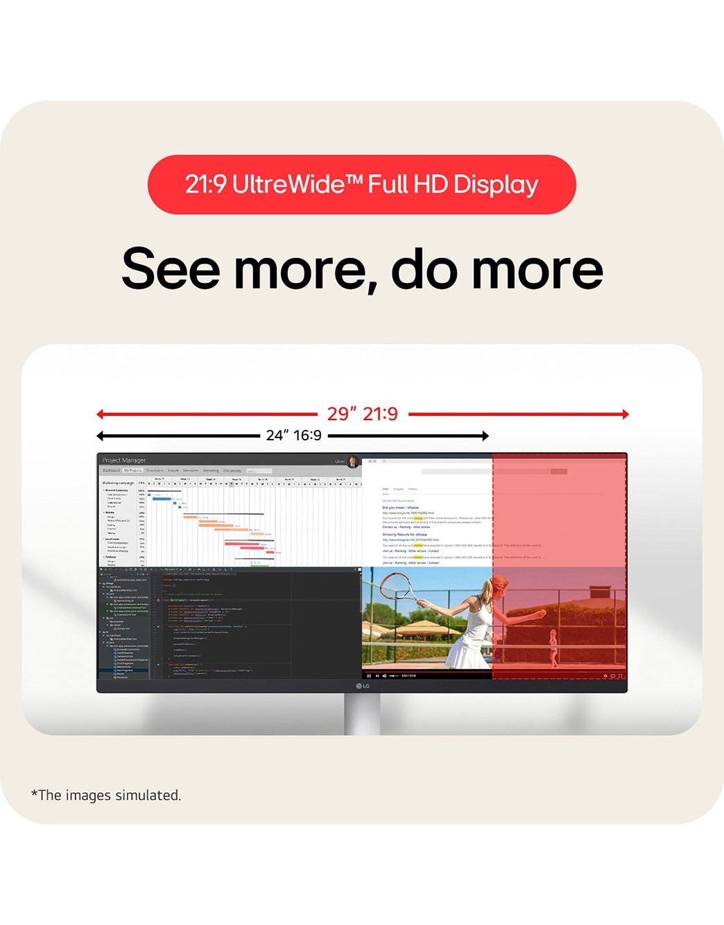 29-inch UltraWide 21:9 WFHD (2560x1080) IPS Display - 29U531A-W | LG ...