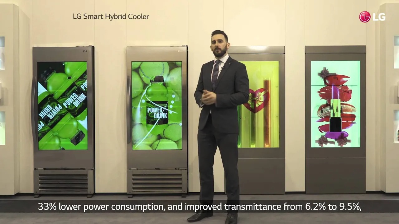 [ISE2016]LG Booth_Retail Solution_Transparent Cooler & Display