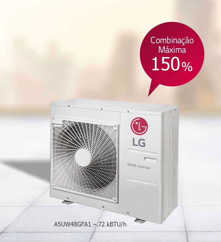 Multi Split Inverter, Combina até 72.000 BTU/h, Quente/Frio, 220V | LG BR