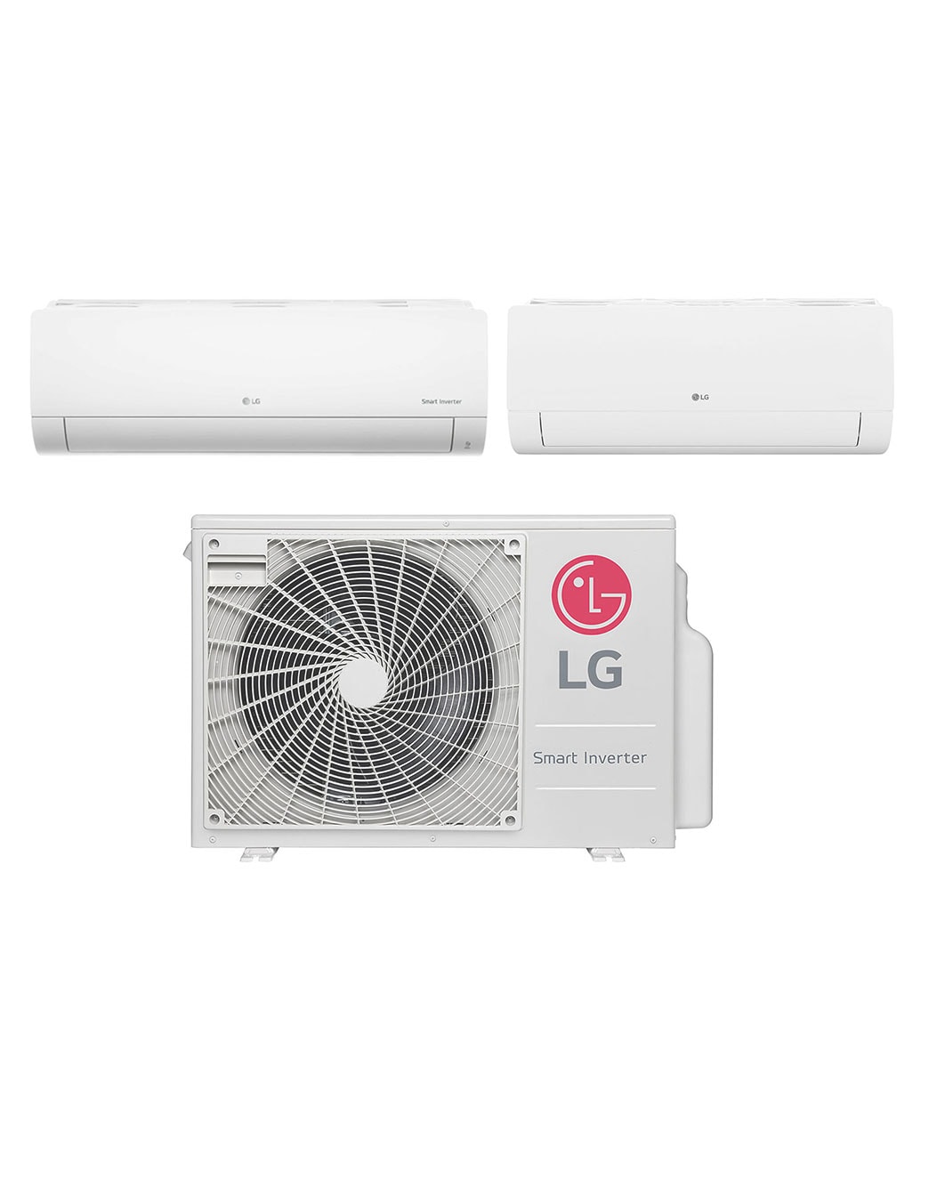 Ar condicionado Multi Split Inverter 2 ambientes (Hiwall 1X 9.000BTUS ...