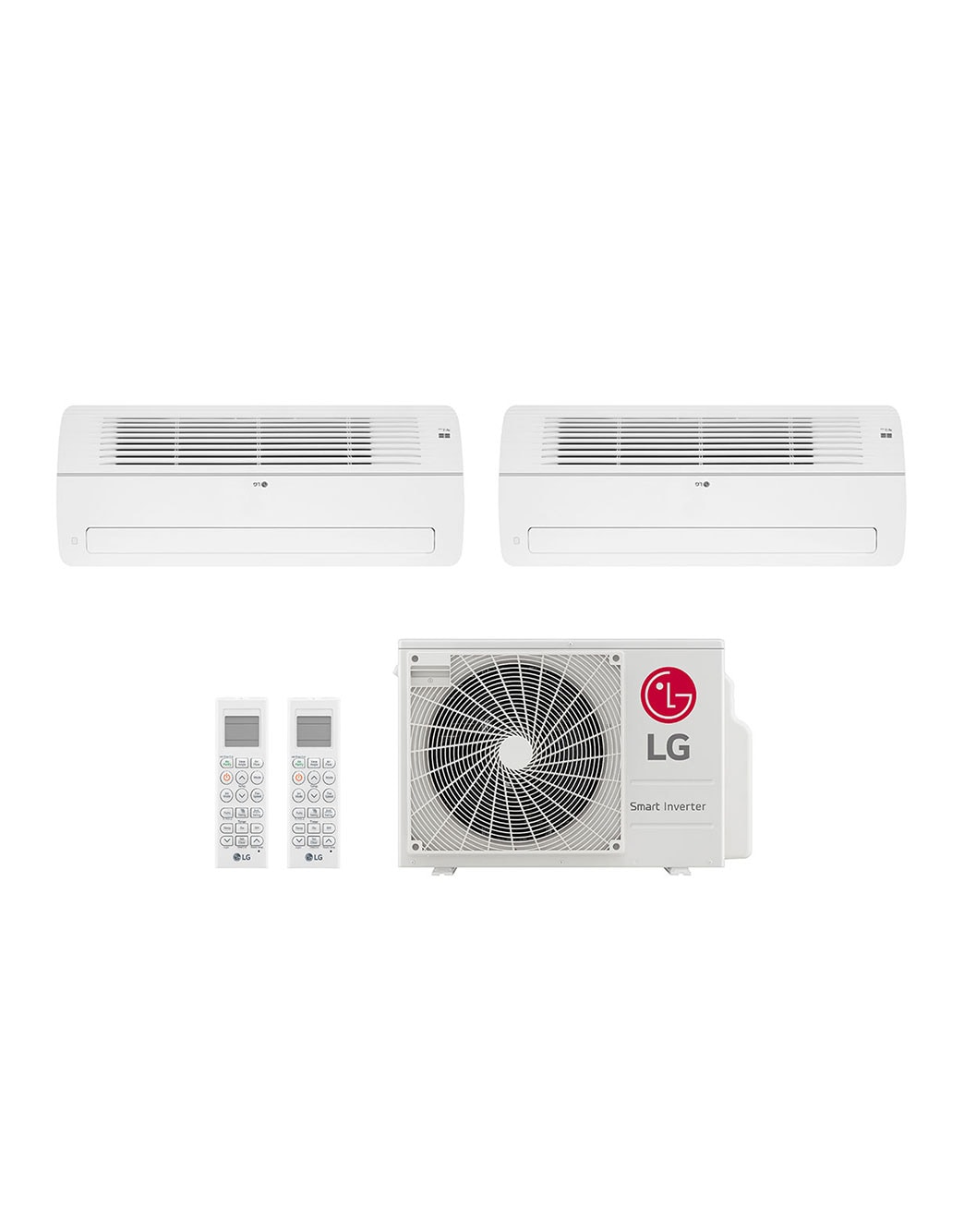 Ar condicionado Multi Split Inverter 2 ambientes (2 X 1via 12.000BTUS ...