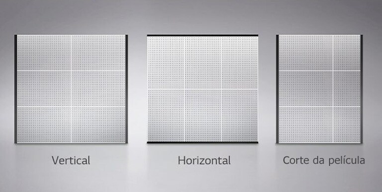 Película LED transparente de alto brilho - LTAK140-GW1 | LG BR