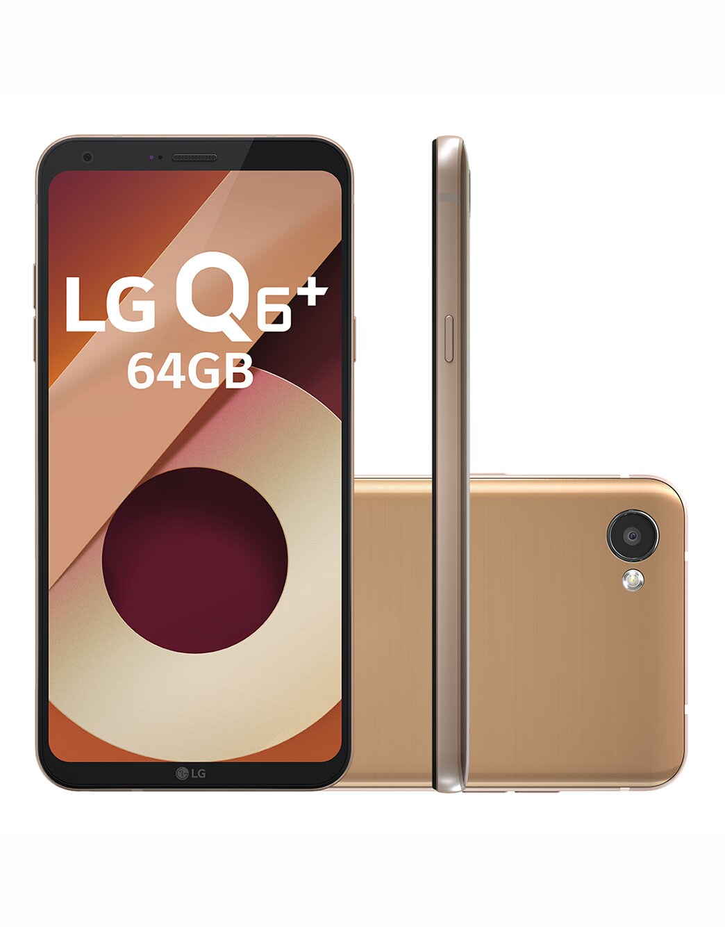 Smartphone LG Q6 Plus Rose Gold 64 GB de Memória interna e Câmera de ...