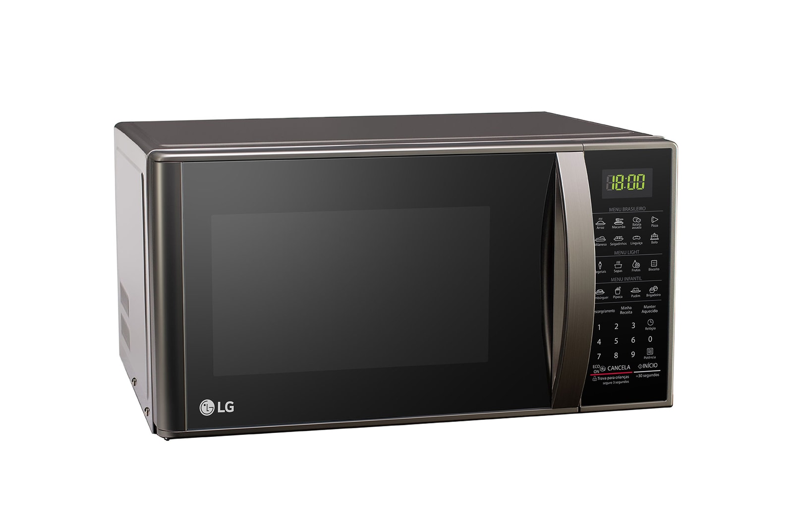 Micro-ondas LG 30 litros Prata Limpa Fácil | LG BR