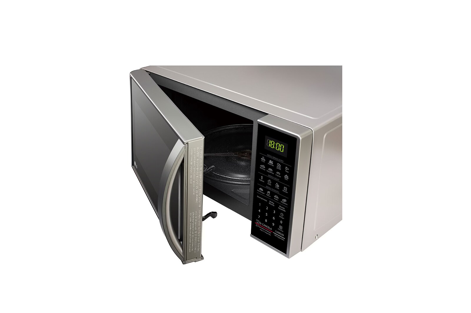 Micro-ondas LG 30 litros Prata Limpa Fácil | LG BR