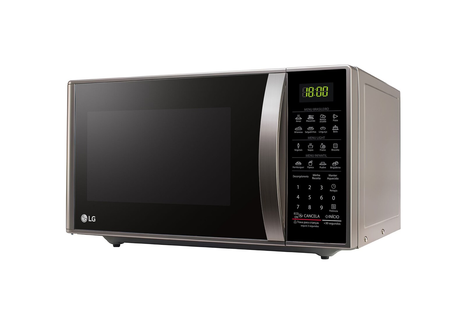 Micro-ondas LG 30 litros Prata Limpa Fácil | LG BR