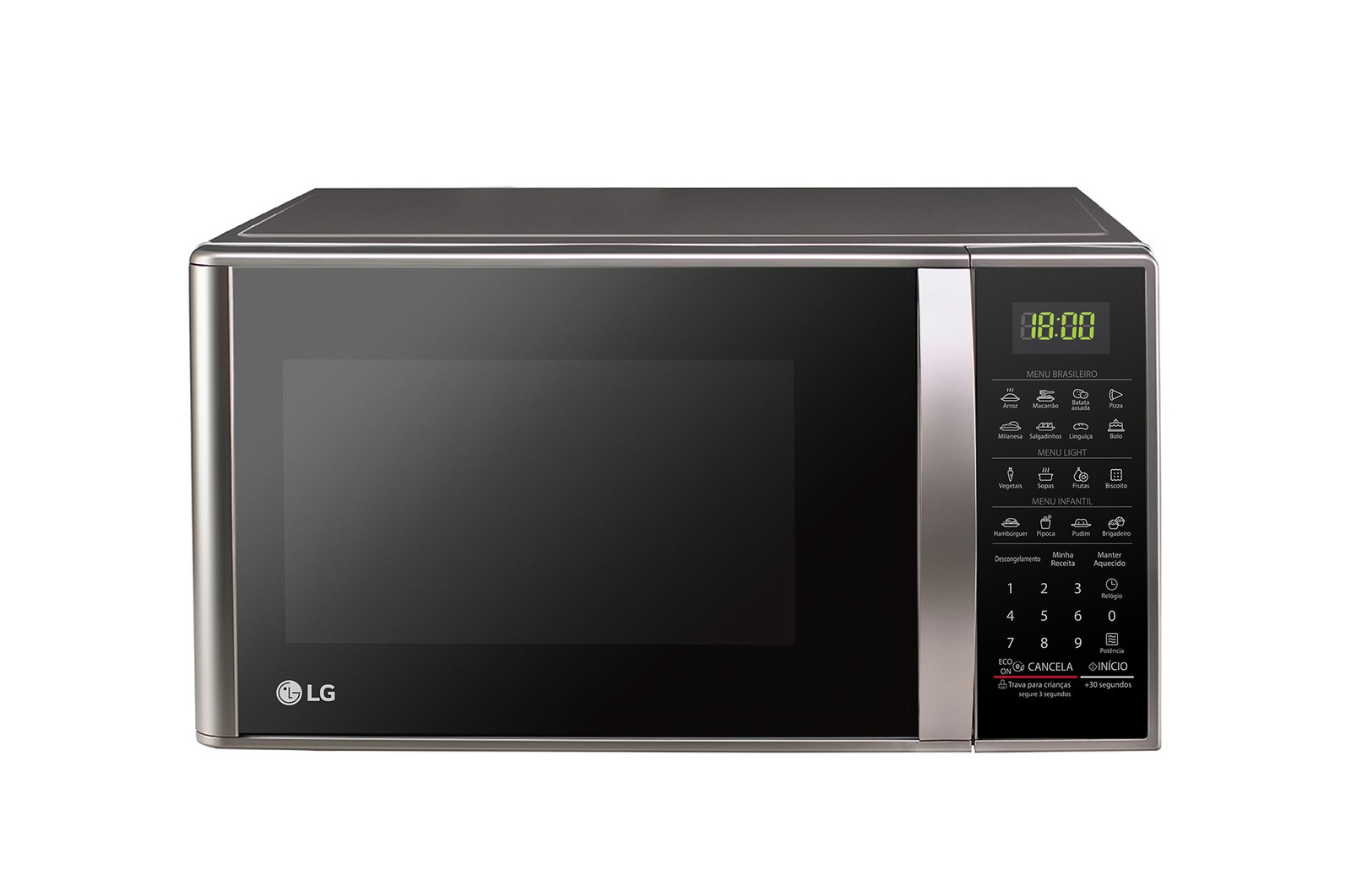 Micro-ondas LG 30 litros Prata Limpa Fácil | LG BR