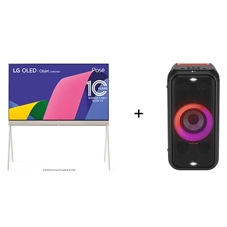 Combo Smart TV LG OLED Evo Objet Collection Posé 55'' 4K + Caixa De Som ...