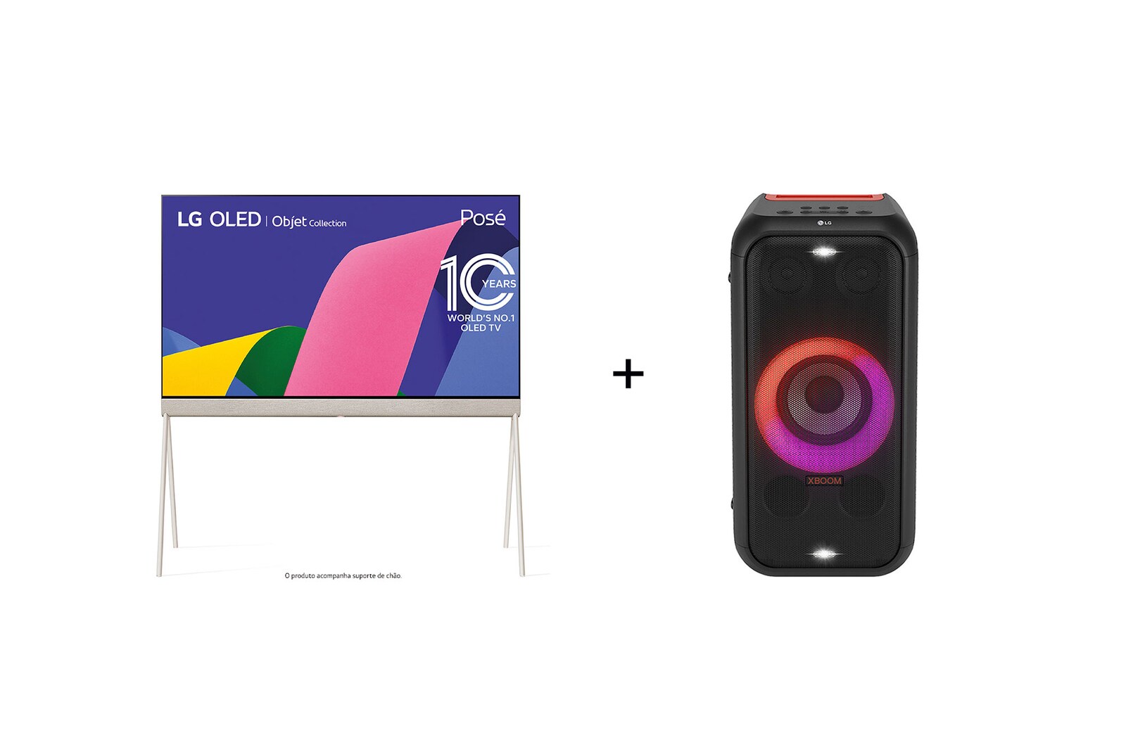 Combo Smart TV LG OLED Evo Objet Collection Posé 55'' 4K + Caixa De Som ...