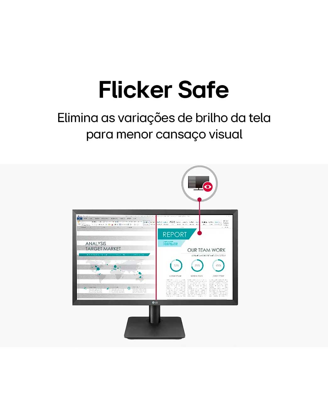 Monitor LG 19,5'' TN HD - 20MK400H-B | LG BR