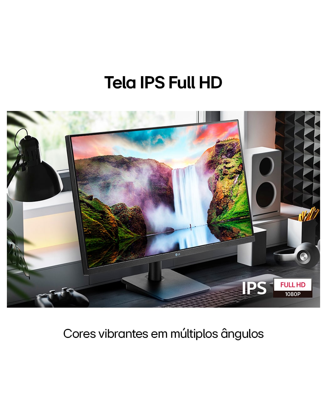 Monitor Gamer LG 23,8" IPS Full HD - 24MP400-B | LG BR