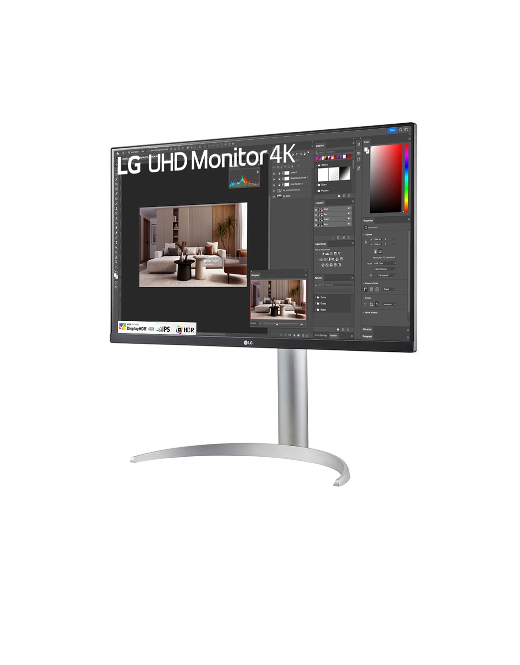Monitor LG UHD 27" 4K 27UP650-W | LG BR