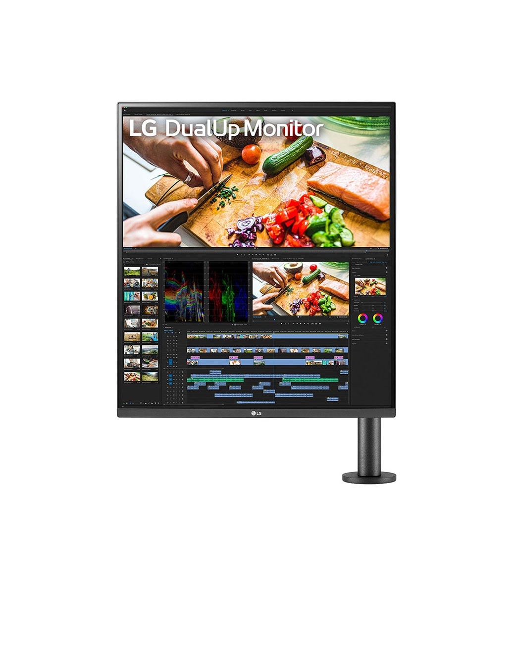 Monitor LG Ergo DualUp 28" SDQHD - 28MQ780-B | LG BR