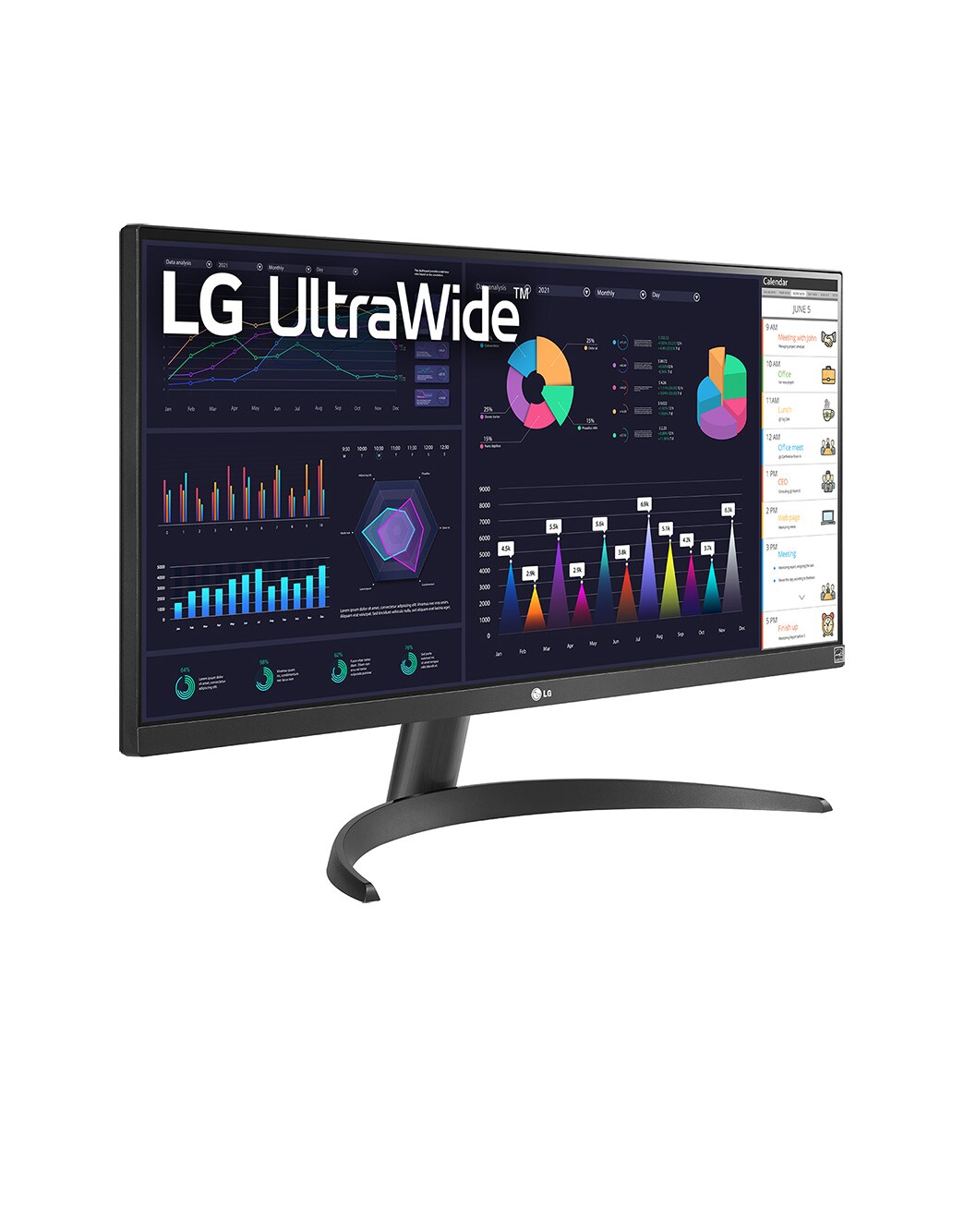 Monitor LG UltraWide™️ - Tela IPS de 29", 21:9, HDR10, sRGB 99%, 100Hz ...