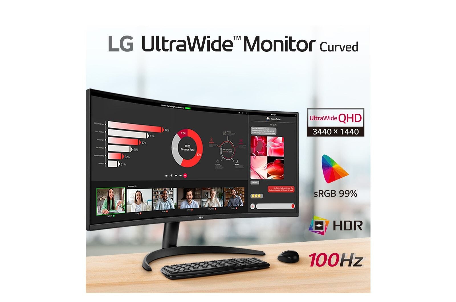 Monitor LG UltraWide Curvo 34 Monitor LG UltraWide Curvo 34