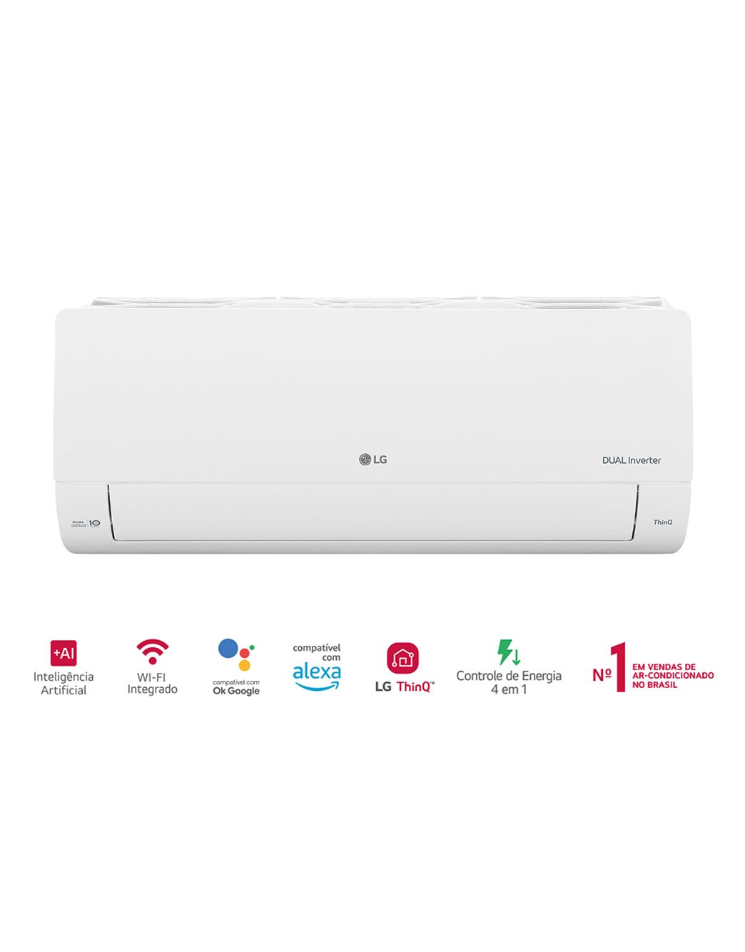 Ar-Condicionado LG Dual Inverter Voice +AI 9.000 BTU | LG BR